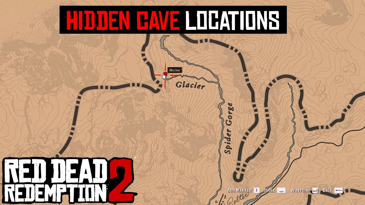 HIDDEN Cave Location Outside Of The Map - RDR2 - YouTube
