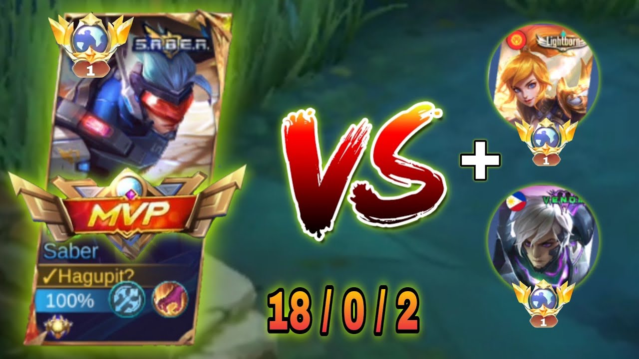 SABER (REGULATOR) VS FANNY (LIGHTBORN) AND GUSION (V.E.N.O.M. EMPEROR ...