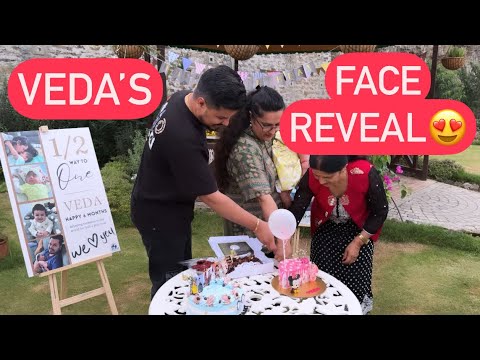 VEDA’S FACE REVEAL 😍 || 6 MONTHS BIRTHDAY CELEBRATION 🥳 || ROHINIDILAIK ...