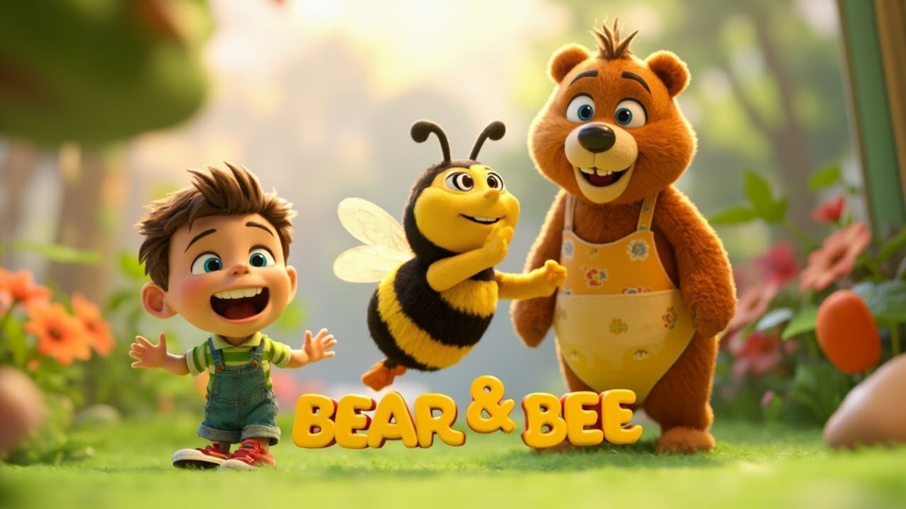 Bruno the Bear’s Honey Adventure | Buzz Buzz Bee Song for Kids | Funny ...