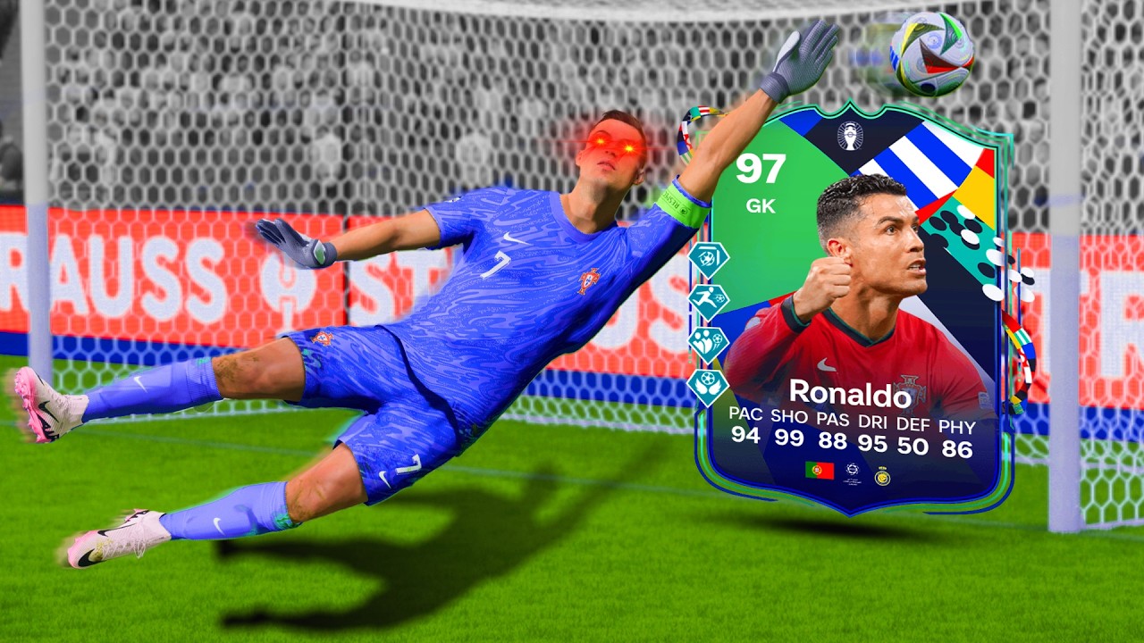 Using Ronaldo At Goal Keeper! - YouTube