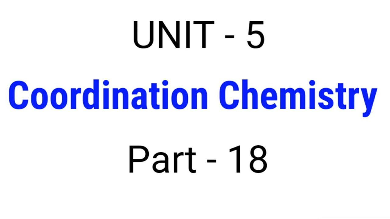 Geometrical isomers in square planar complexes | Coordination Chemistry ...