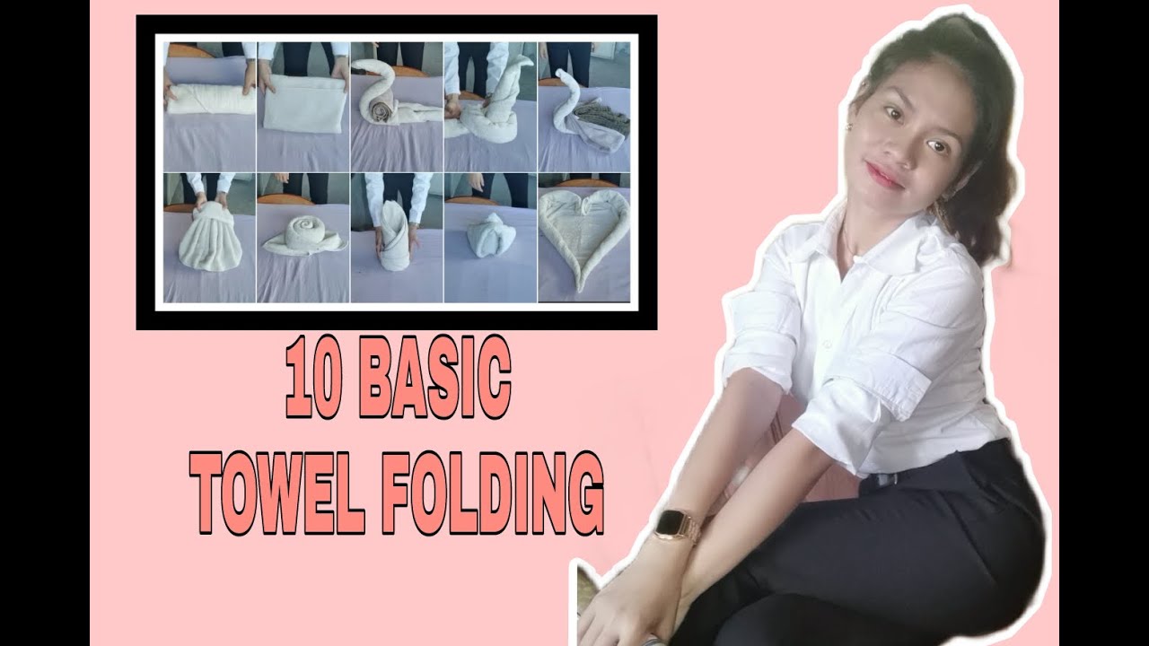 10 BASIC TOWEL FOLDING (Housekeeping Laboratory pt. 1/4) - YouTube