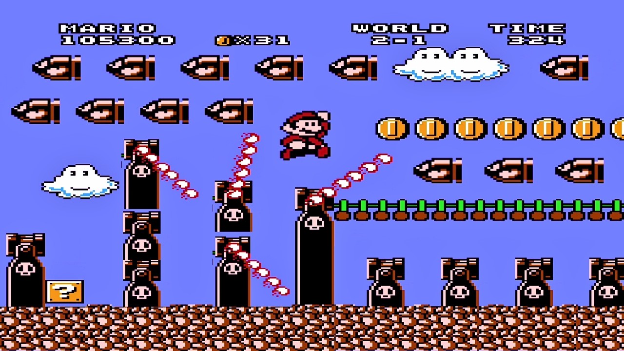 Mario Evolution World 2! Nes Super Mario Bros Walkthrough - YouTube