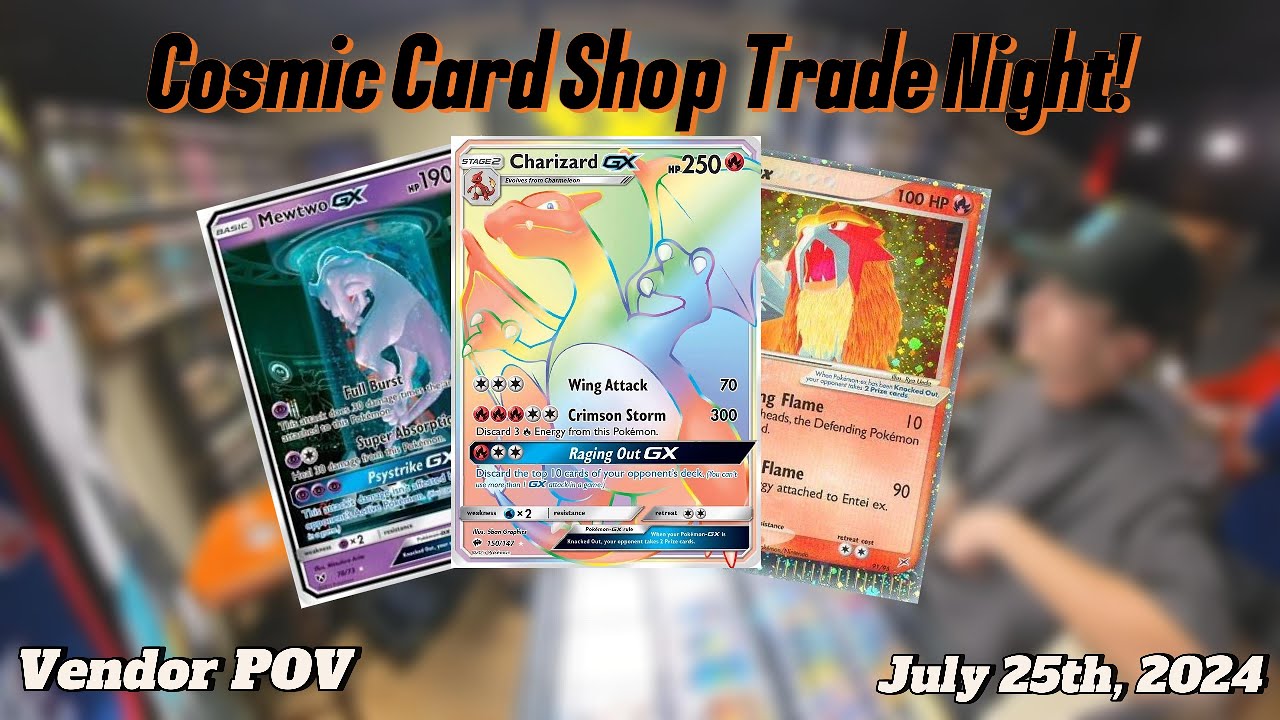 Local Card Shop Trade Night!! Pokemon Vendor POV | Cosmic Card Shop ...