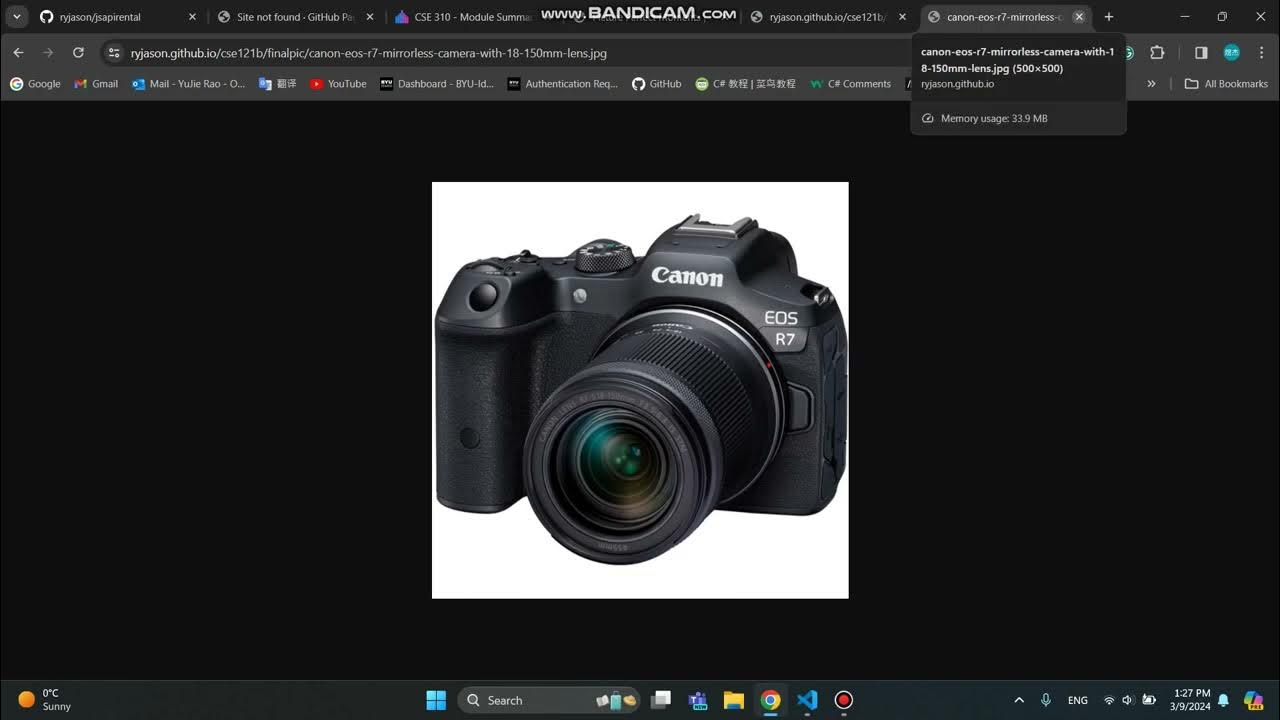 JavaScript API Camera Rental - YouTube