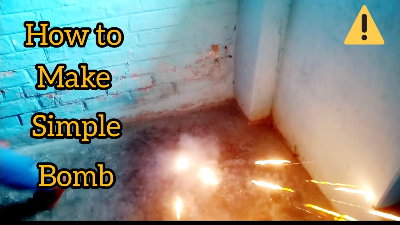 How to make a simple bomb at home [matches] - YouTube