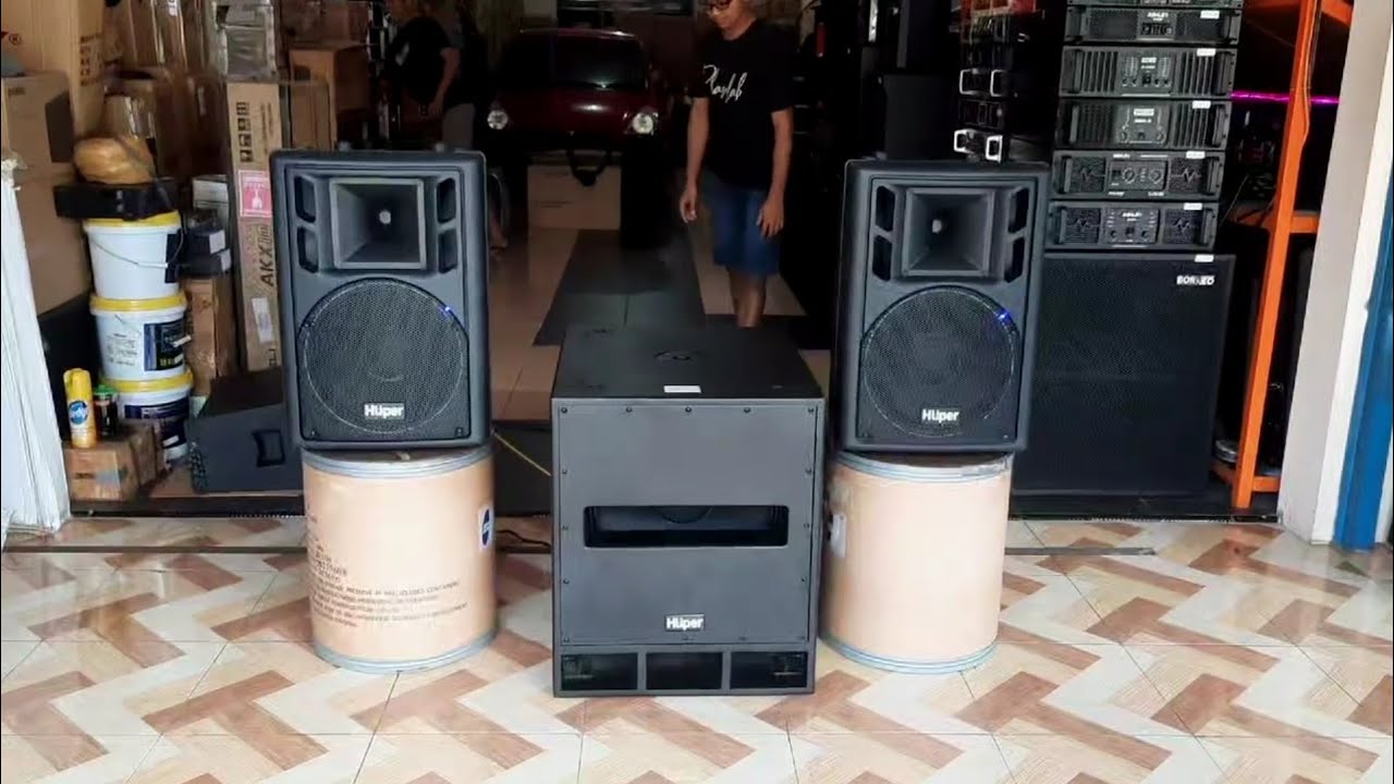 Speaker Subwoofer Huper SRP118SE- 2 unit Speaker Aktive Huper 12HA360 ...