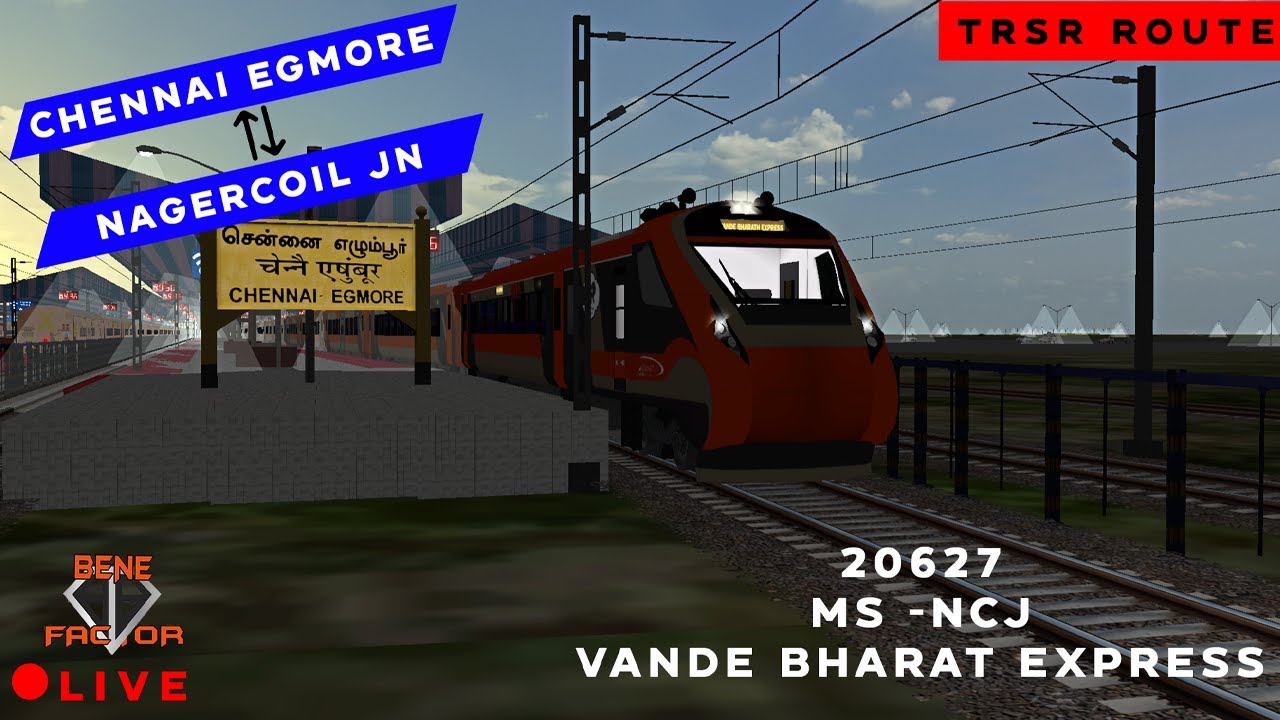 Early Morning Departure 🌄 | 20627 MS - NCJ Vande Bharat Express | #msts ...
