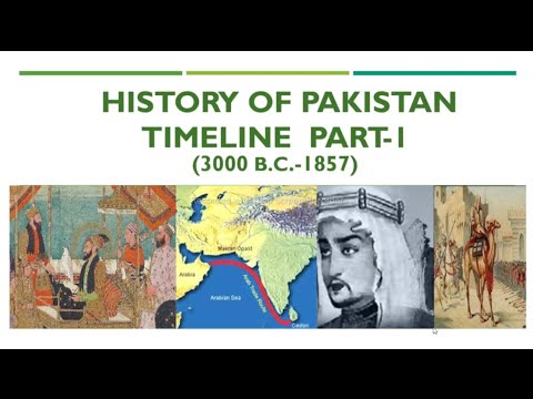 History of Pakistan Timeline Part-1 (3000 B.C. - 1857) || Mcqs ...