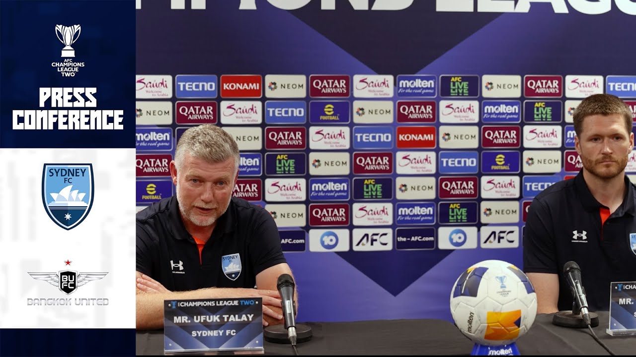 Ufuk Talay & Alex Grant | Press Conference - AFC Champions League Two ...