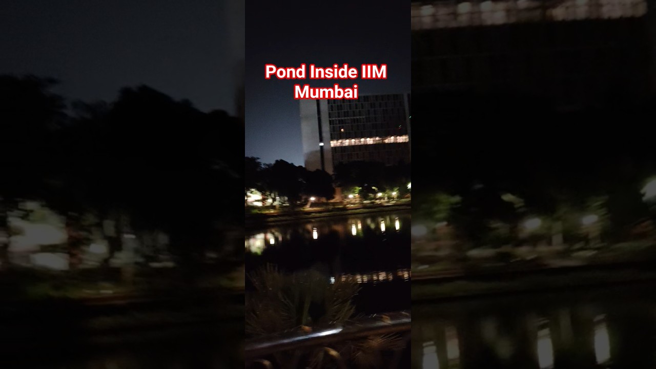 Pond Inside IIM Mumbai Campus| IIM Mumbai #shortvideo #travel #shorts #trending - YouTube