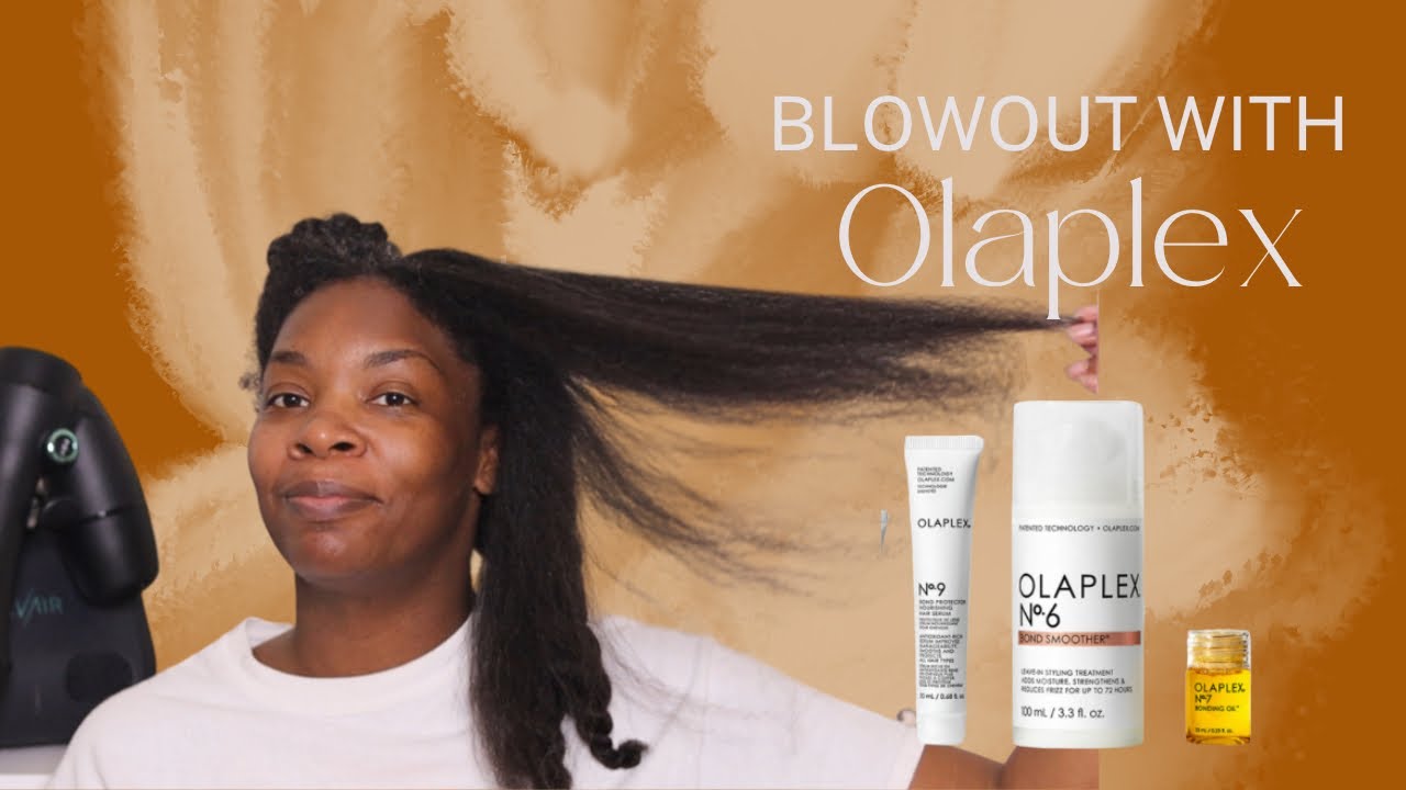 Blowout with Olaplex on Natural Hair| Smooth Your Style Hair Kit - YouTube