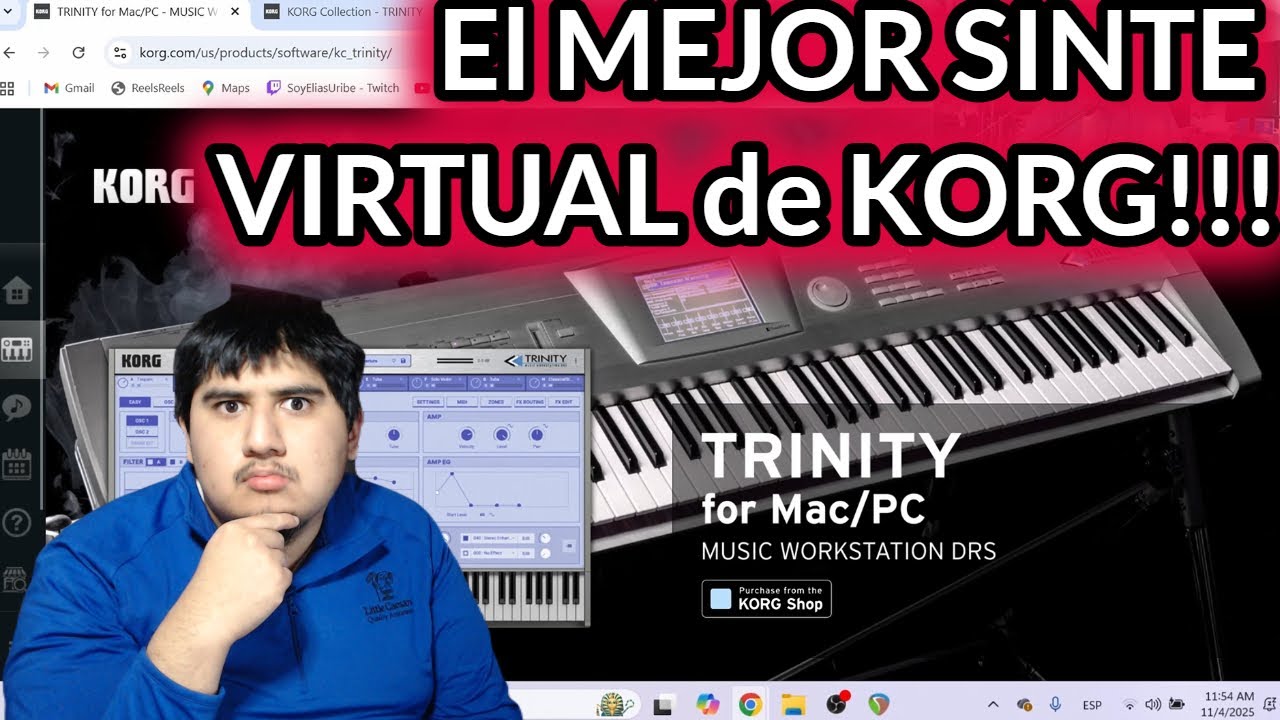 Un SÚPER SINTETIZADOR de los 90´s | KORG TRINITY en VST - YouTube