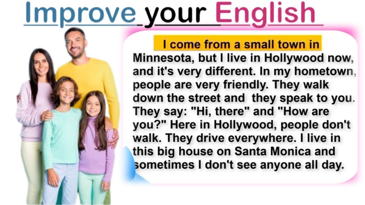 Learn Basic English Passage A1 for beginners lesson-1 - YouTube