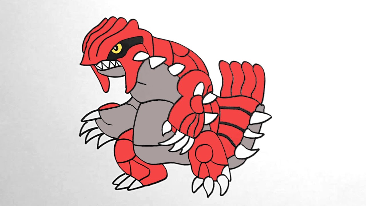 How to Draw GROUDON | POKEMON CHARACTER - YouTube