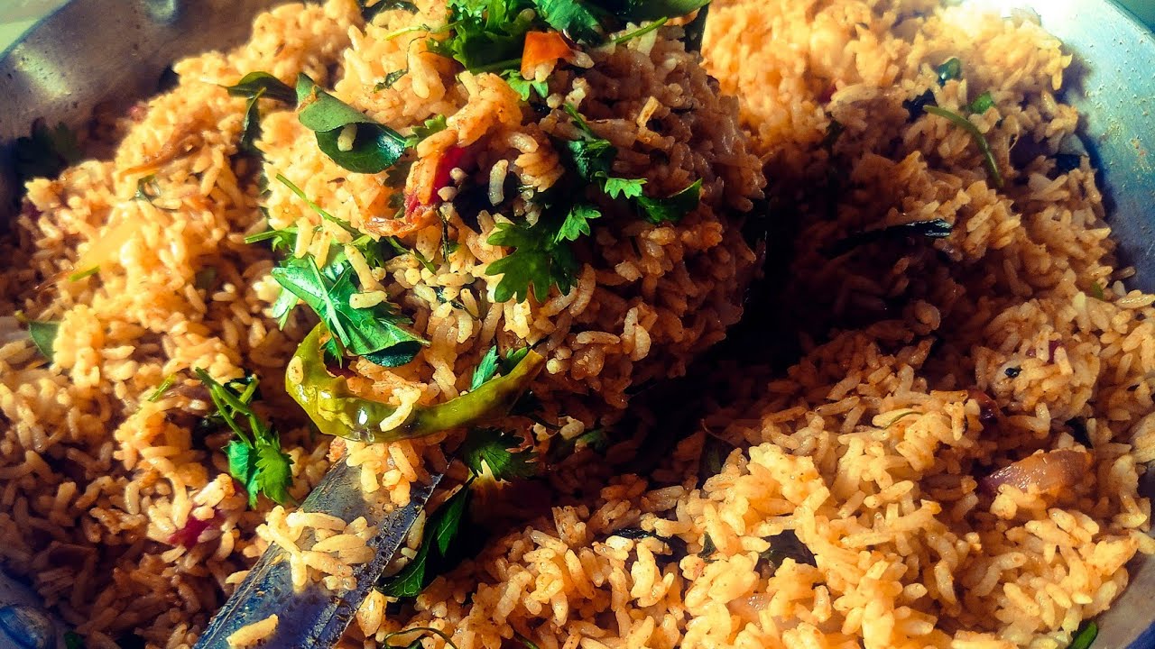 kothimira tomato 🍅🍅🍅🍅🍅🍅🍅🍅 rice recipe in Telugu - YouTube