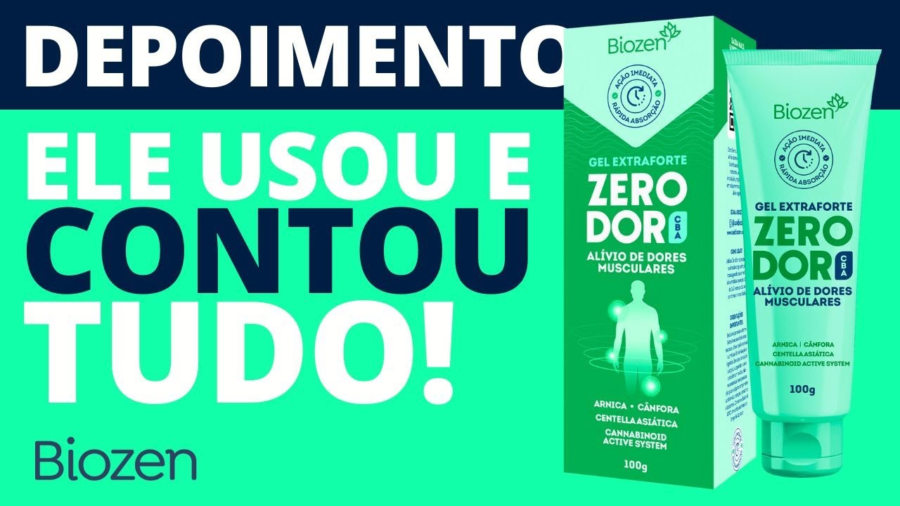 VEJA ESSE DEPOIMENTO! O JEITO CERTO DE USAR O ZERO DOR CBA DA BIOZEN ...