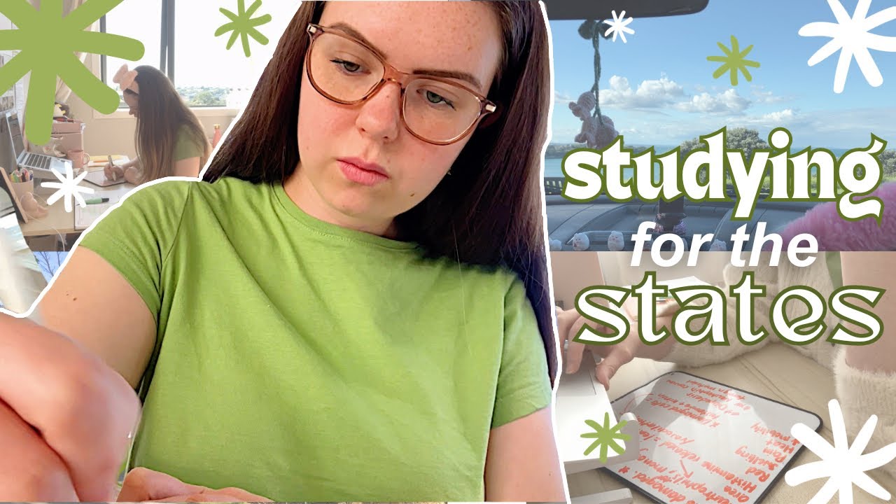 STUDYING FOR THE STATES EXAM | day in the life nz nursing student (exam ...