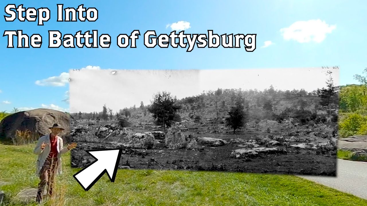 The Valley of Death at Gettysburg | Civil War Then & Now - YouTube