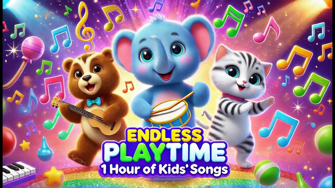 Endless Playtime: 1 Hour of Kids’ Songs| Fun Animal Sounds Song for Kids - YouTube