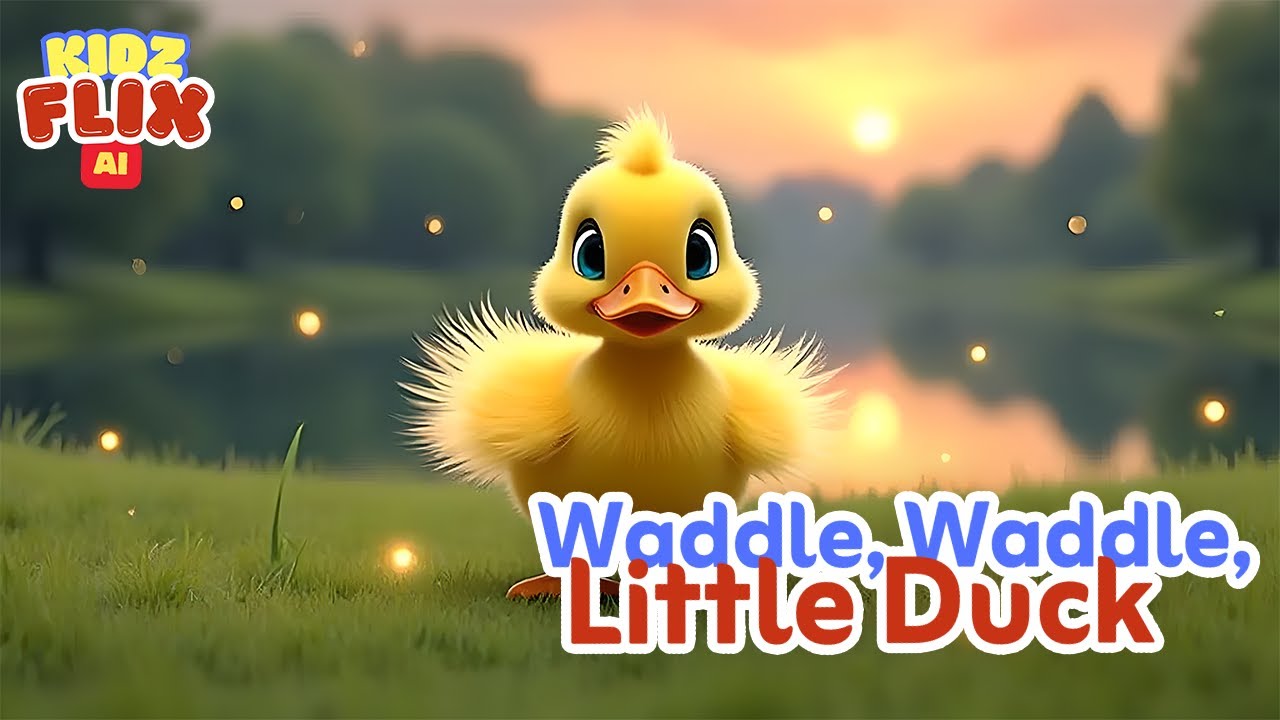 Waddle, Waddle, Little Duck | A Fun Kids Nursery Rhyme 🦆🎶 - YouTube