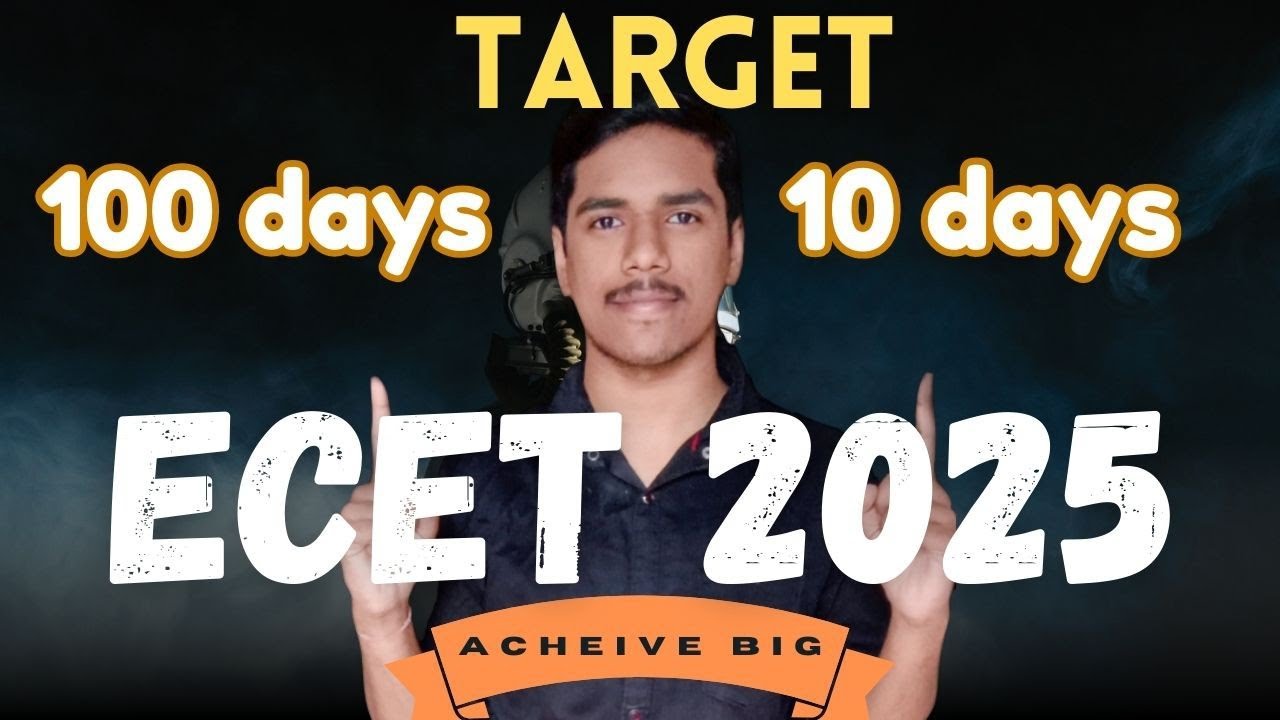 100 DAYS TARGET FOR ECET 2025| PREPARE ECET WITH ULTIMATE STRATEGIES ...