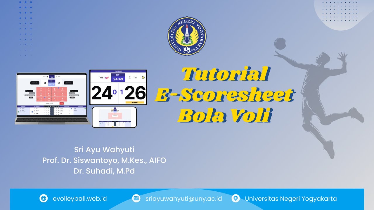 Tutorial Penggunaan E-Scoresheet Bola Voli Berbasis Website - YouTube