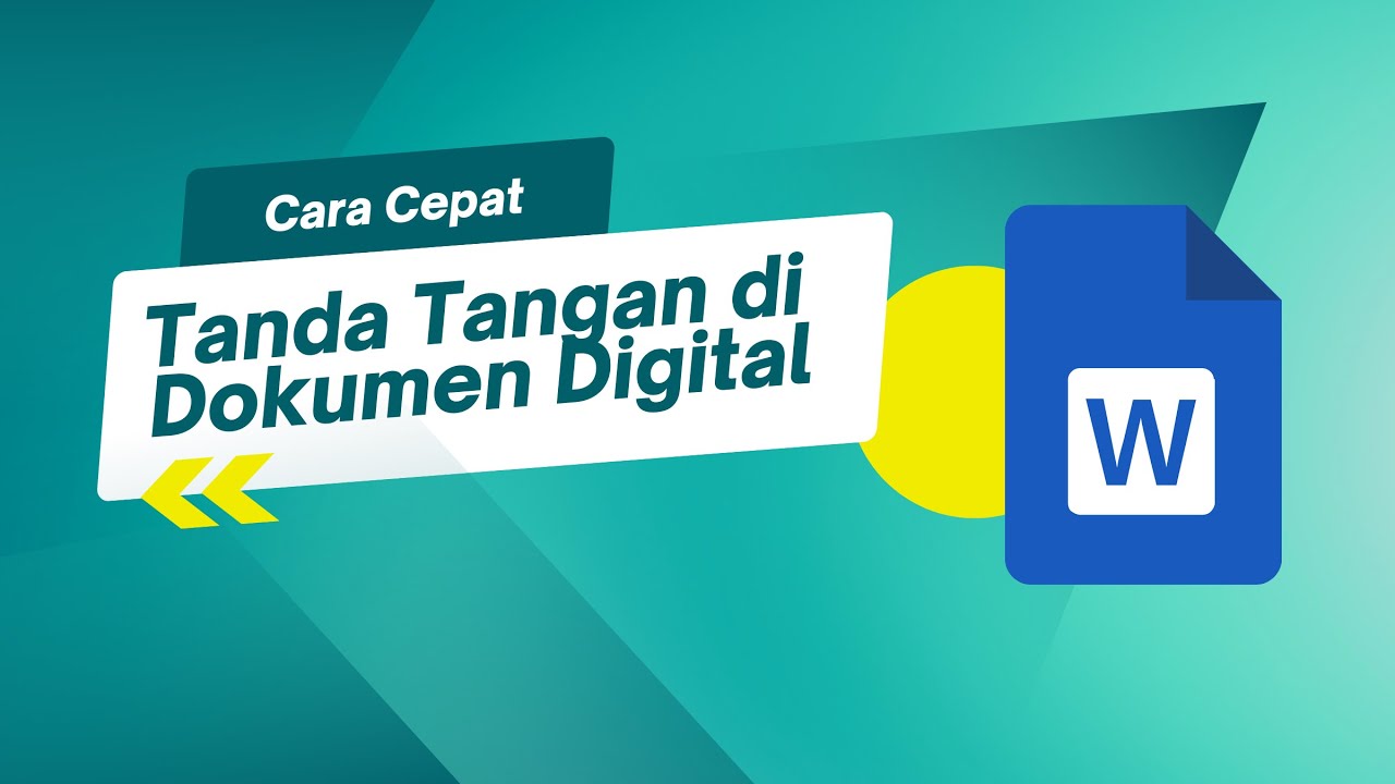 Cara Cepat Tanda Tangan di Dokumen Digital | Sangat Mudah - YouTube