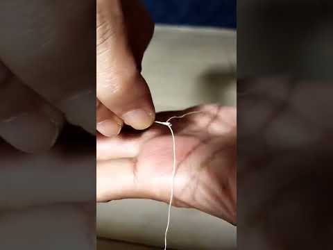 cara masukin benang ke jarum dengan mudah #shorts #pinterest