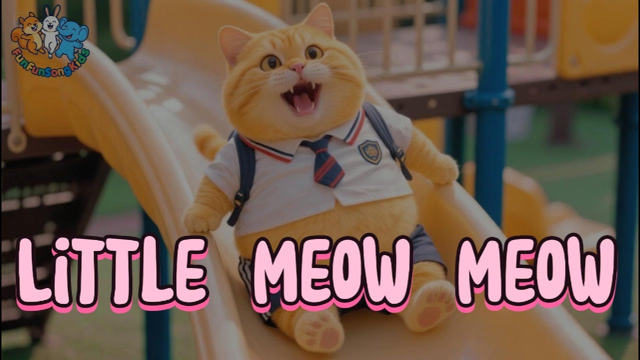 Little Meow Meow | Fun Cat Song for Kids | Original Nursery Rhyme by ...
