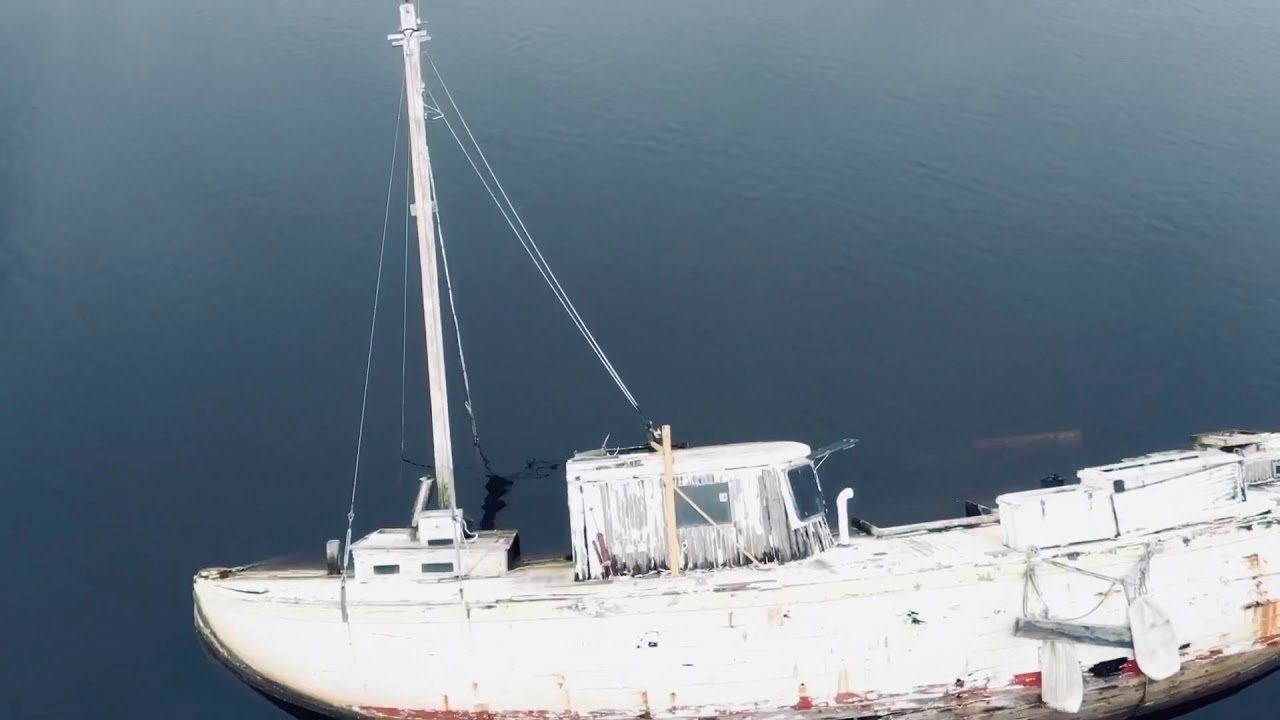 part ii partially submerged boat - YouTube