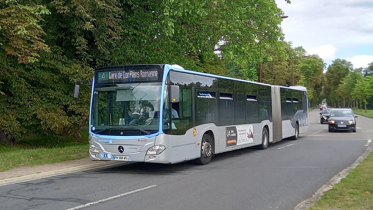 [Ligne 4 Transdev-Conflans] Voyage à bord d'un Mercedes Citaro GC2 IDFM ...