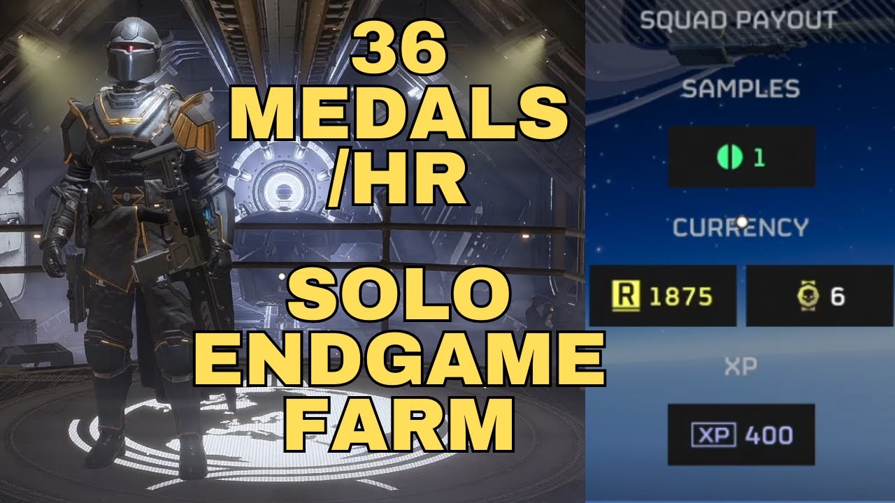 Helldivers 2 Best Solo Endgame Medal Farm (36/HR) | Very Easy Build ...