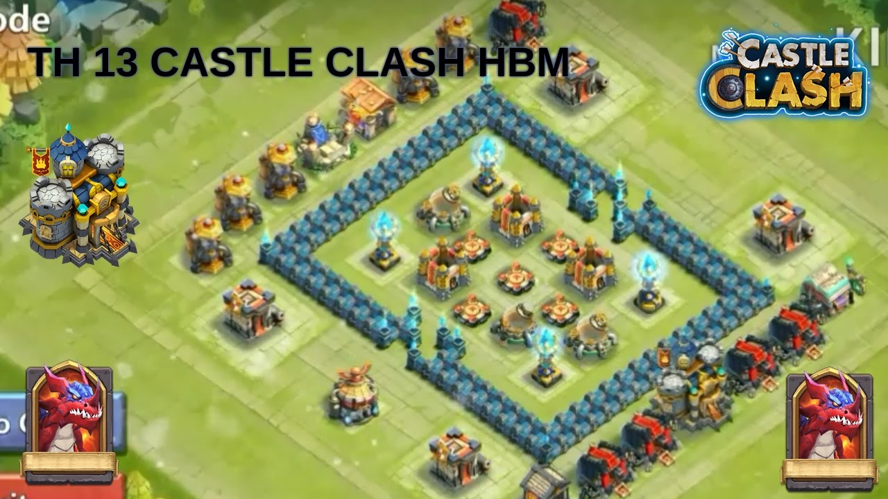 CASTLE CLASH TH 13 HBM BASE - YouTube