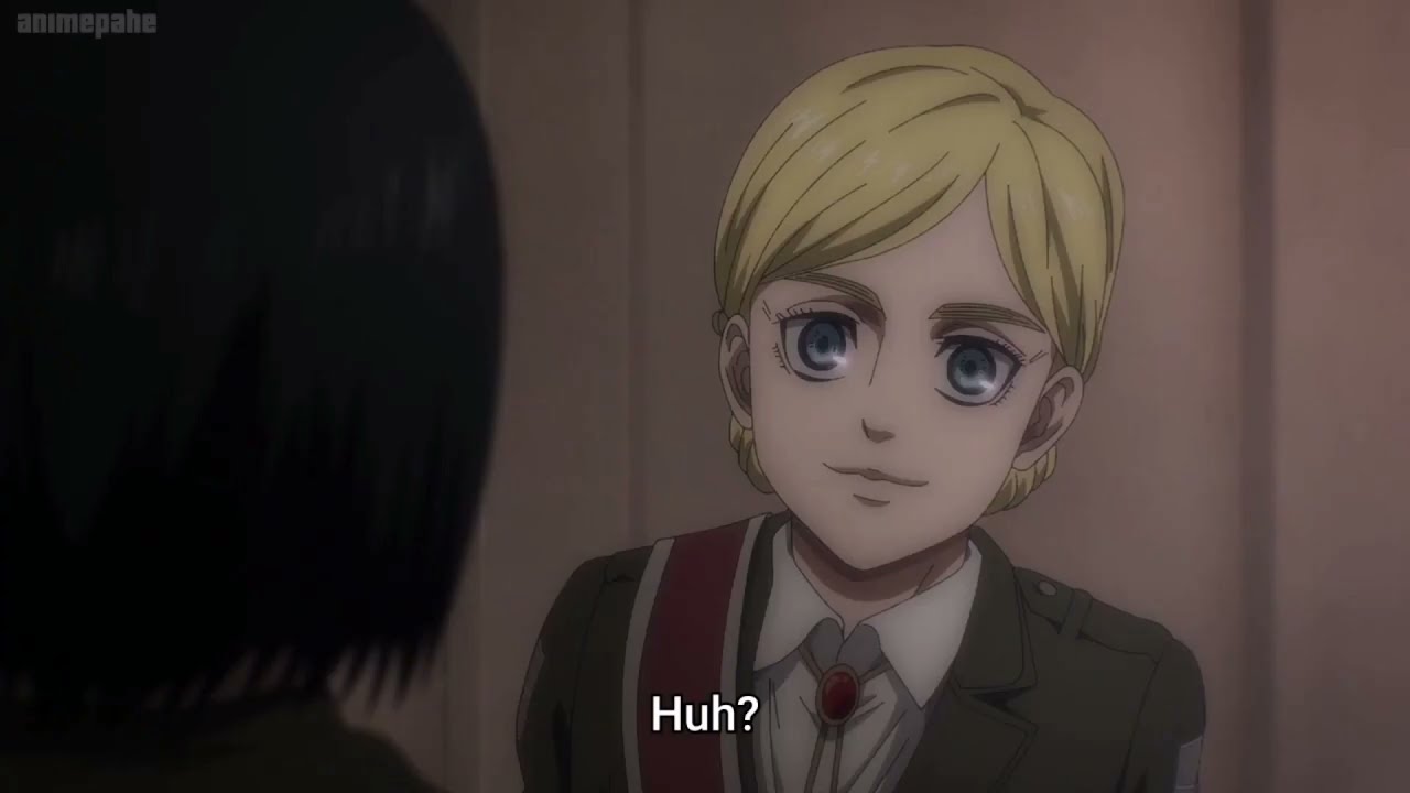 Historia makes Mikasa blush | ATTACK ON TITAN - YouTube
