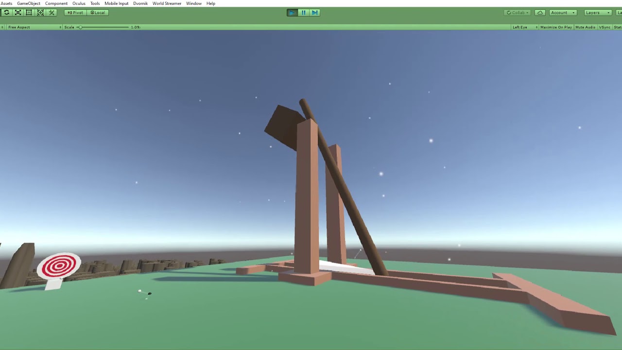 Physics-Based Sling and Trebuchet in Virtual Reality! - YouTube