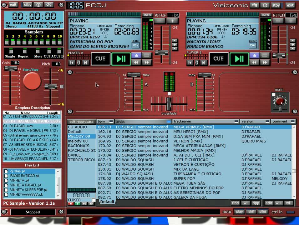 dj rafael super bike mixando no pcdj red - YouTube