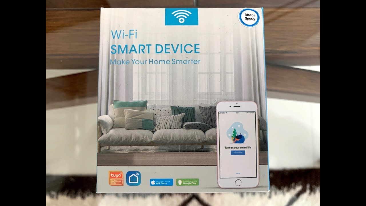 CYBERNOVA WIFI Smart Motion Sensor, unpacking, set up and usage - YouTube