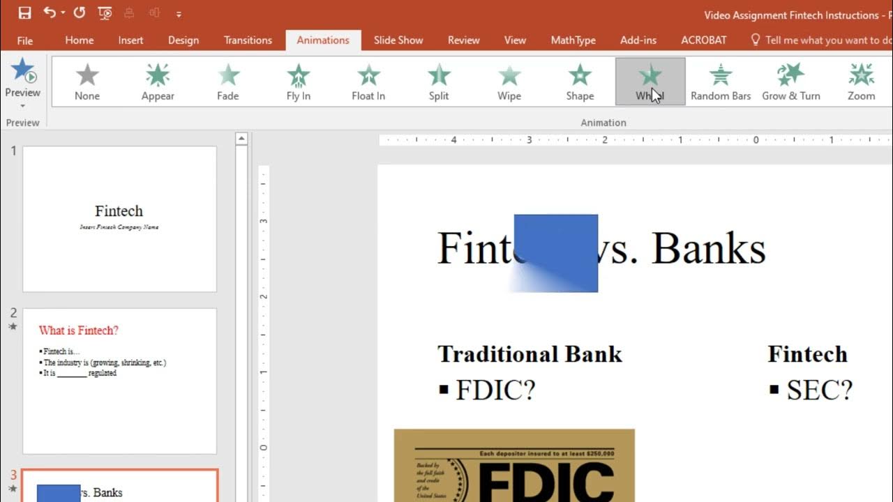 Microsoft PowerPoint Introduction Animation and Selection Panes Formatting Animation - YouTube