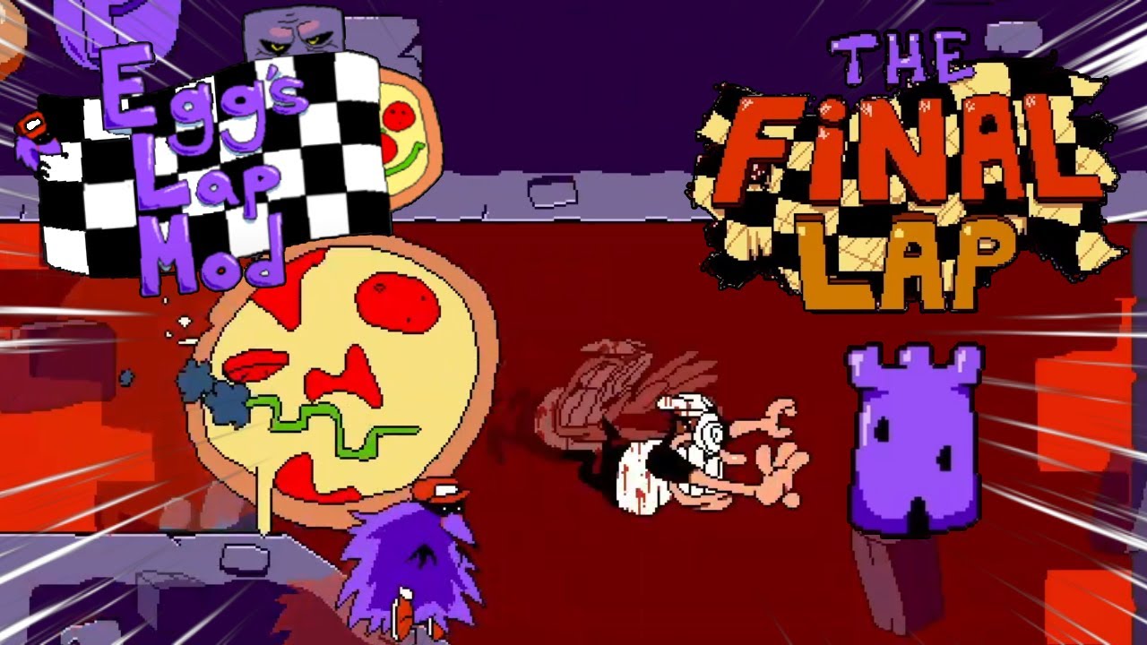 Pizza Tower Egg's Lap Mod: The Crumbling Tower Of Pizza Final Lap P ...
