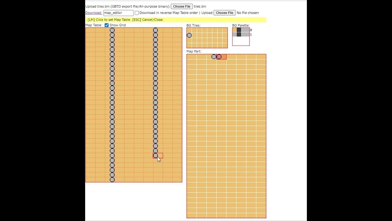 Learning Game Boy programming: Compress Map Editor for Car Game - YouTube