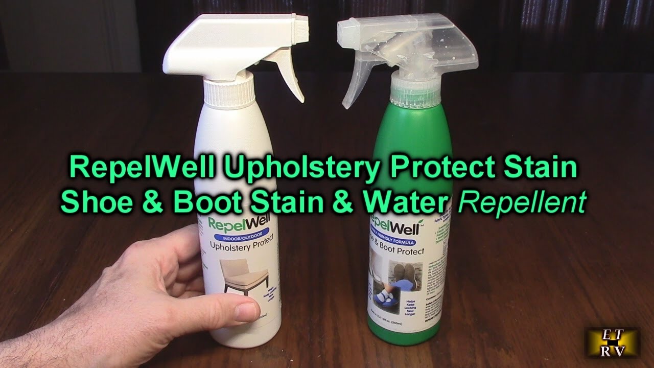 RepelWell Upholstery Protect Water Repellent (12oz) and Shoe & Boot ...