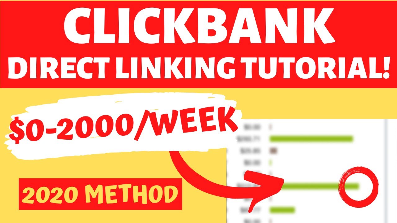 Clickbank Direct Linking Tutorial [THE BEST WAY] In 2020 (via Facebook ...