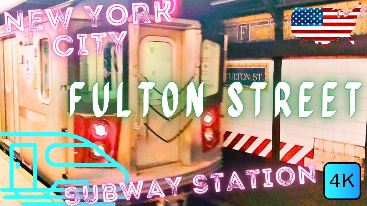 🚇 NEW YORK CITY, USA 🇺🇲 – FULTON STREET SUBWAY STATION – 4K WALK - YouTube