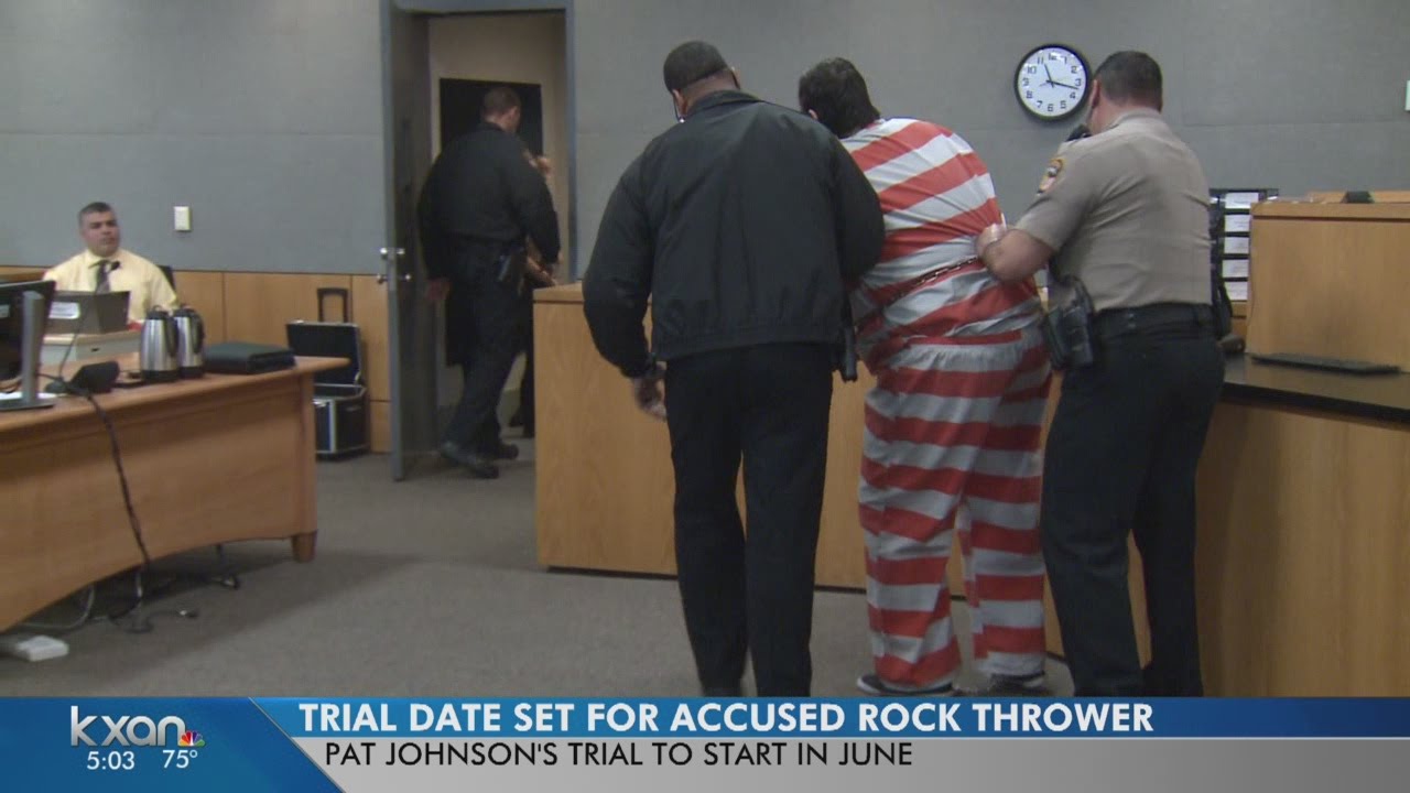 Trial date set for rock-throwing suspect Pat Johnson - YouTube