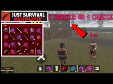 Just Survival Multiplayer | 3 invaders vs 2 defenders #justsurvive # ...