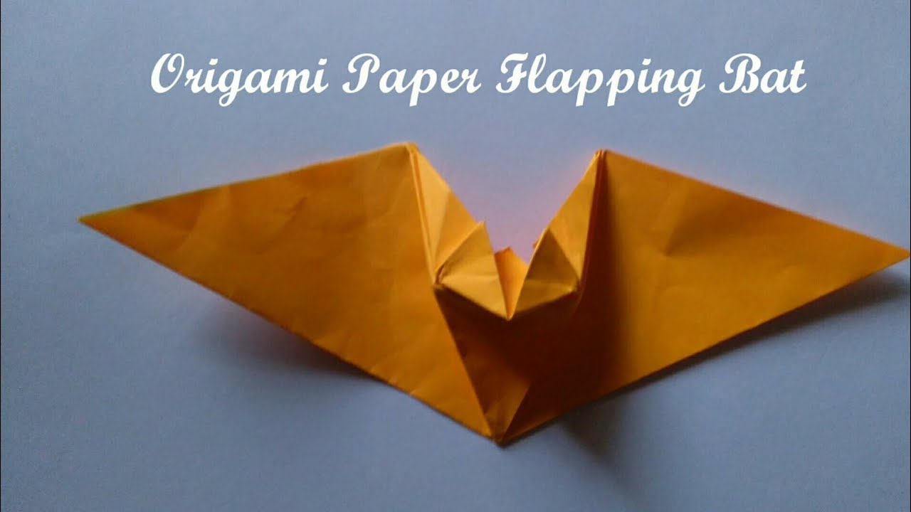 Origami Paper Flapping Bat - YouTube
