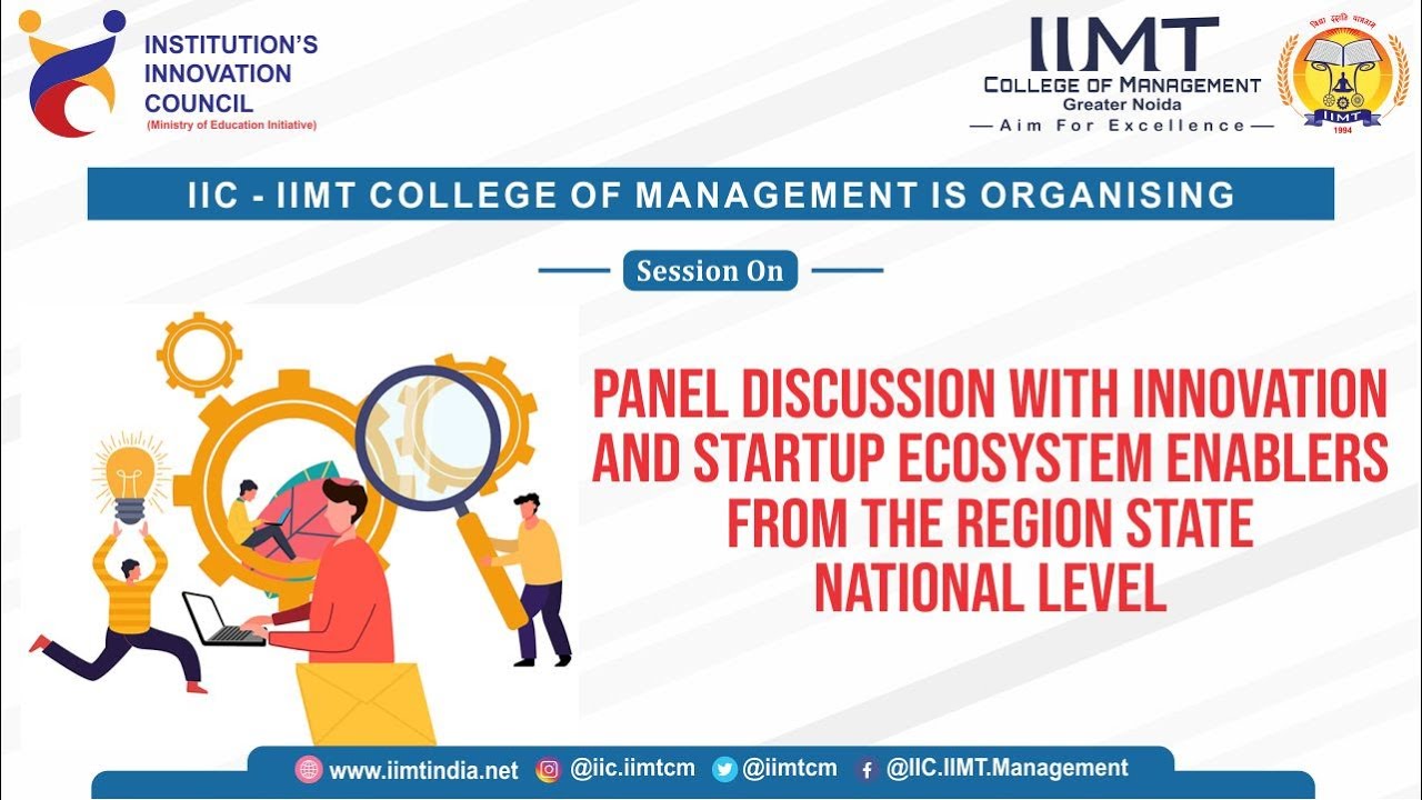 Panel discussion with innovation and Startup Ecosystem Enablers from ...