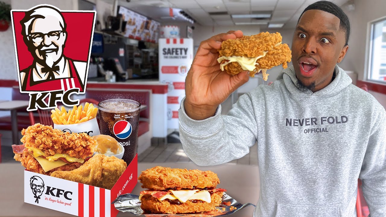 I Tried The New KFC Double Down *AMAZING* - YouTube